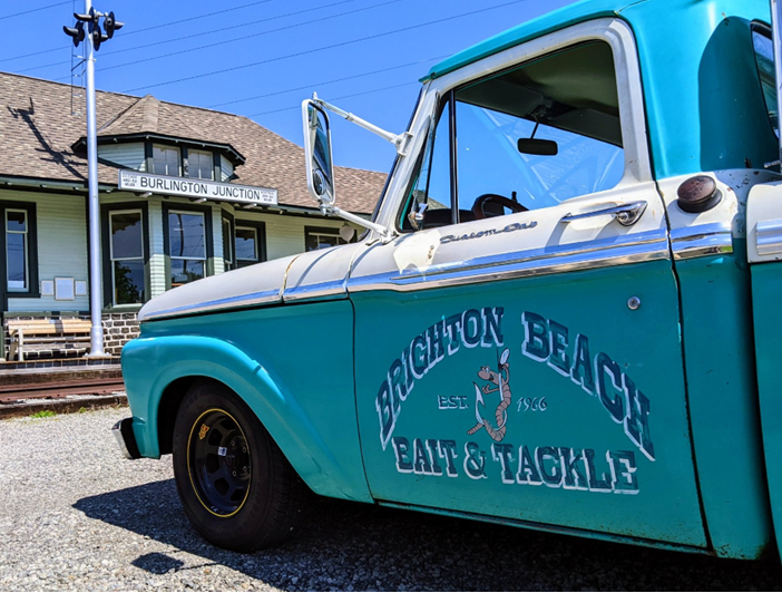 Antique cars and trucks add to the railway history at the Freeman ...