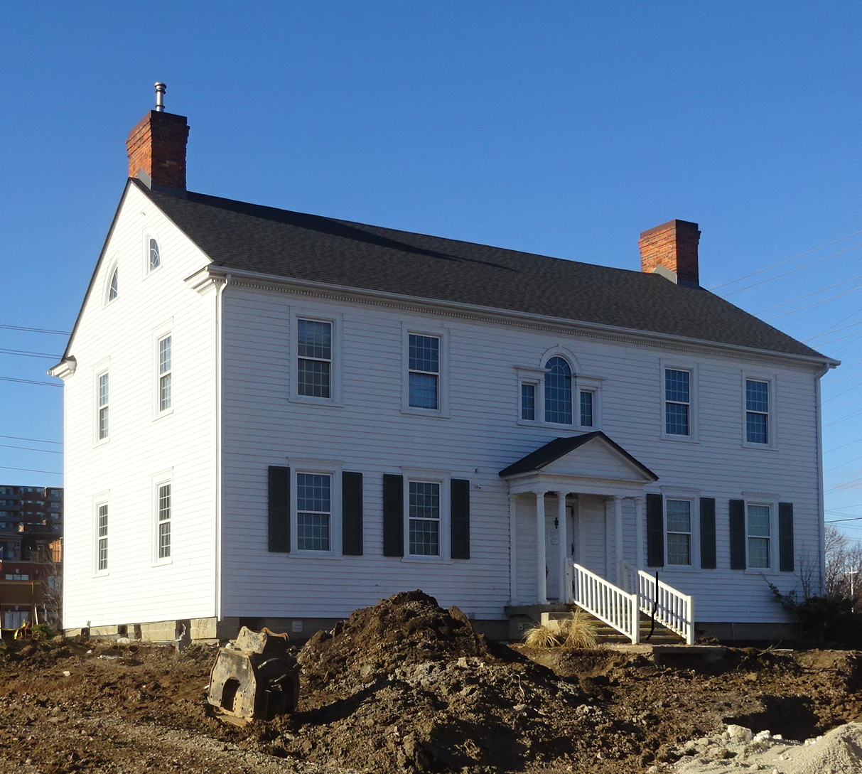 The Brant house, a replica of the original structure, will be moved in ...